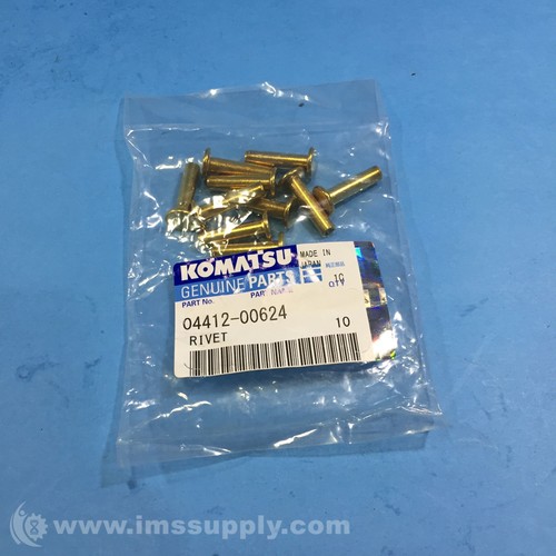 Komatsu 04412-00624 Bag of 10 Rivets FNFP | eBay