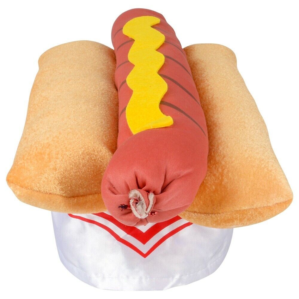 HOT DOG HAT 🌭 The Hotdog Weiner Cap Food-Prop-Halloween Funny Party ...
