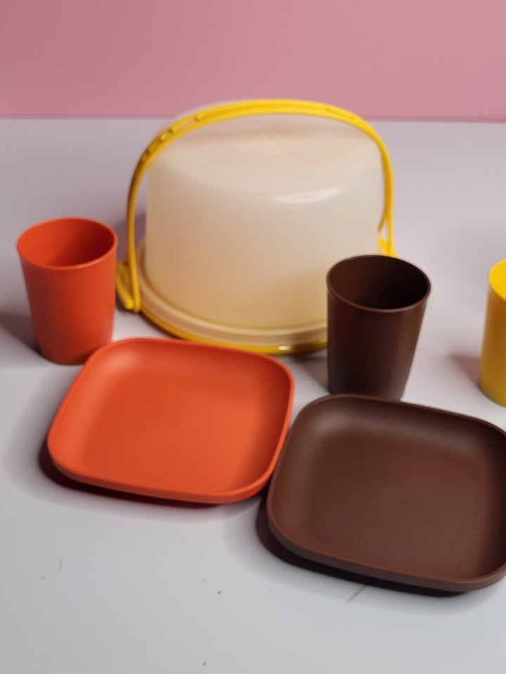 vtg Tupperware Toys Mini Serve It Children's Play Dish Kids Set lot ...