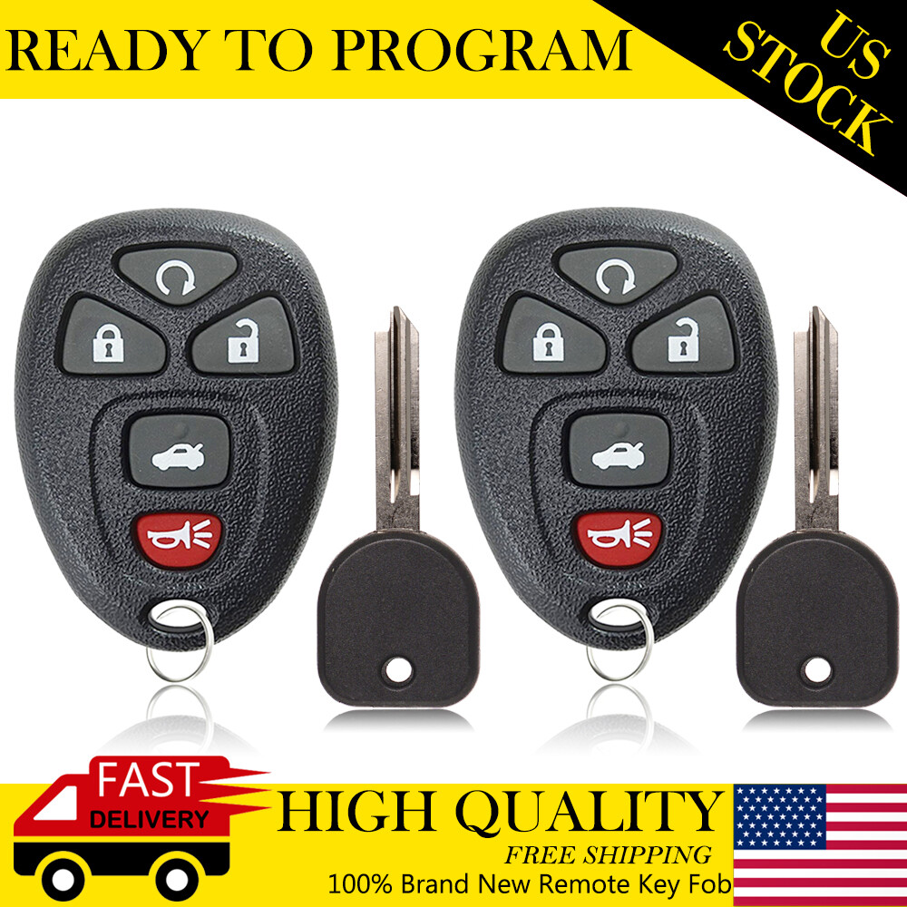 2007 Chevy Impala Key Fob 2 For 2006 2007 2008 2009 2010 2011 2012
