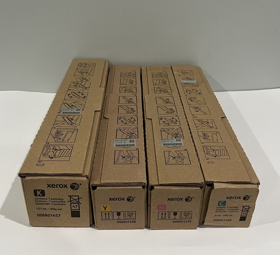 Xerox WorkCentre 7225 7120 006R01457 006R01458 006R01459 06R01460 Toner ...