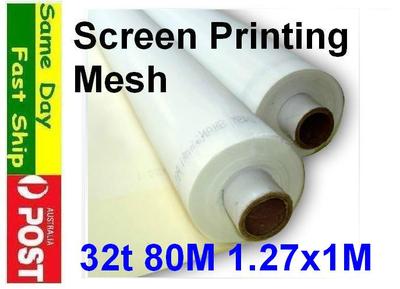 32t 80M Mesh for Silk Screen Printing Size: 127 x 100 cm AU local fast ...