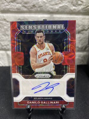 2021-22 Prizm Choice Red Scope Sensational Signatures Auto Danilo ...