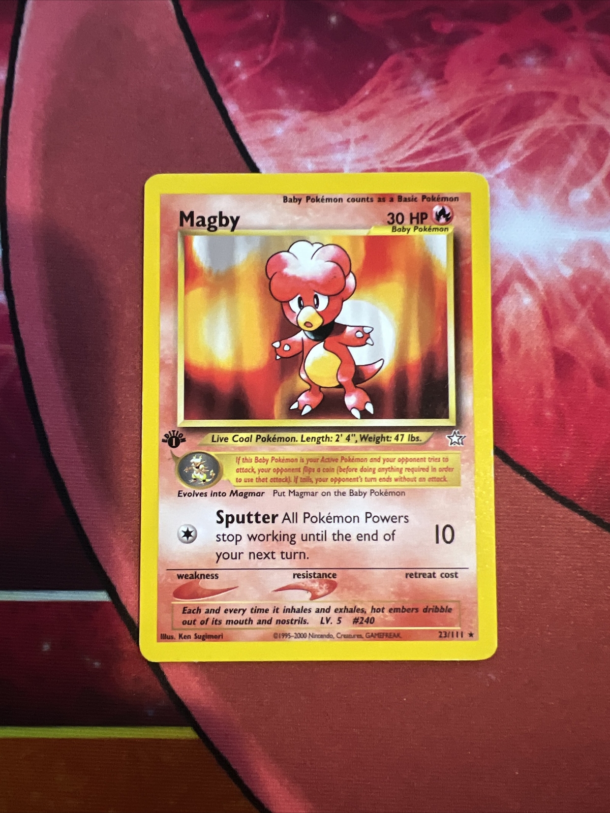 Magby 23/111 Rare Neo Genesis First Edition Pokemon Card Near Mint | eBay