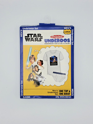 2000's STAR WARS DISNEY UNDEROOS Mens Tank & Briefs L Vintage Underwear ...