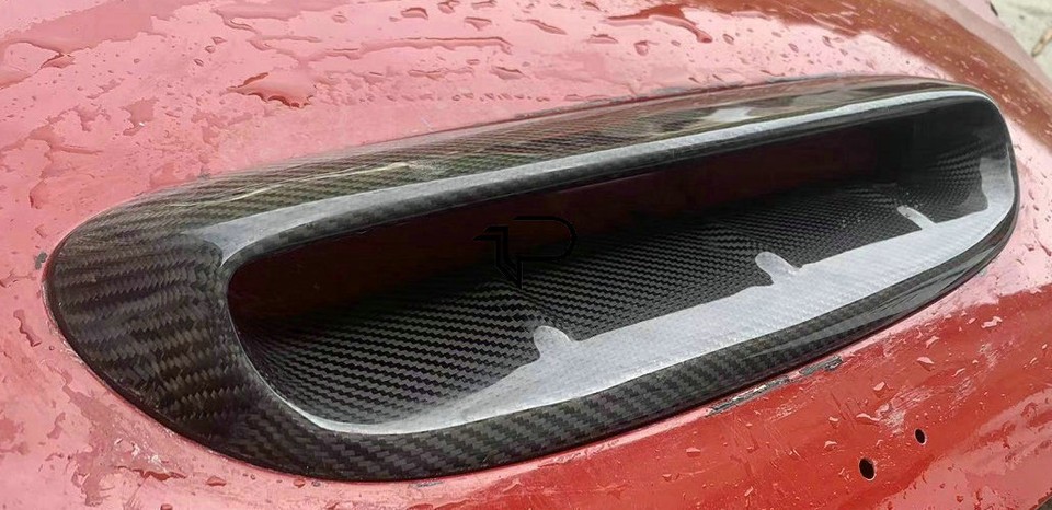 REAL Carbon Fiber Hood Scoop Air Vent Fins For MINI Cooper S JCW F54 ...