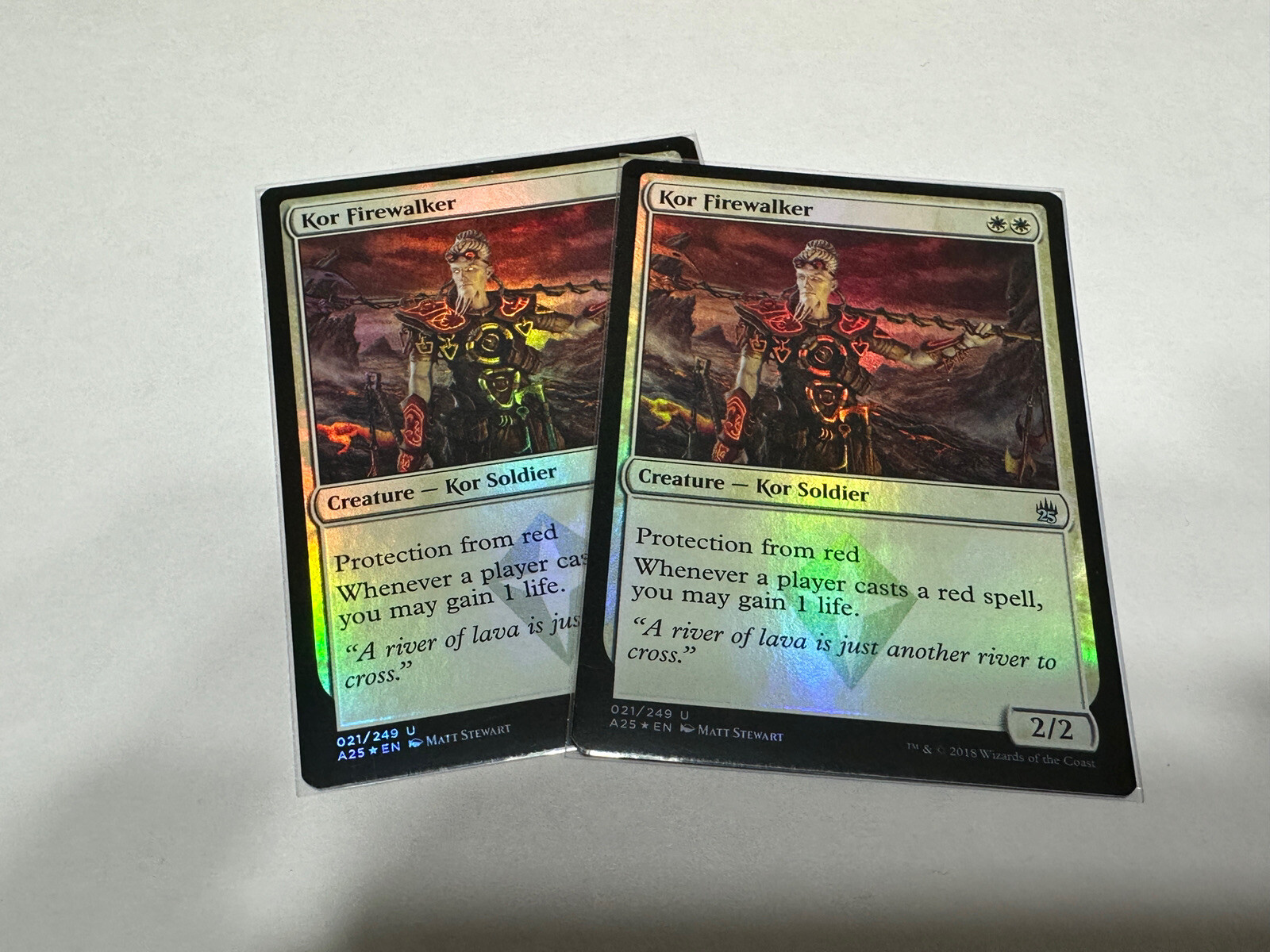 (2x)Masters 25 - Kor Firewalker - Foil LP | eBay