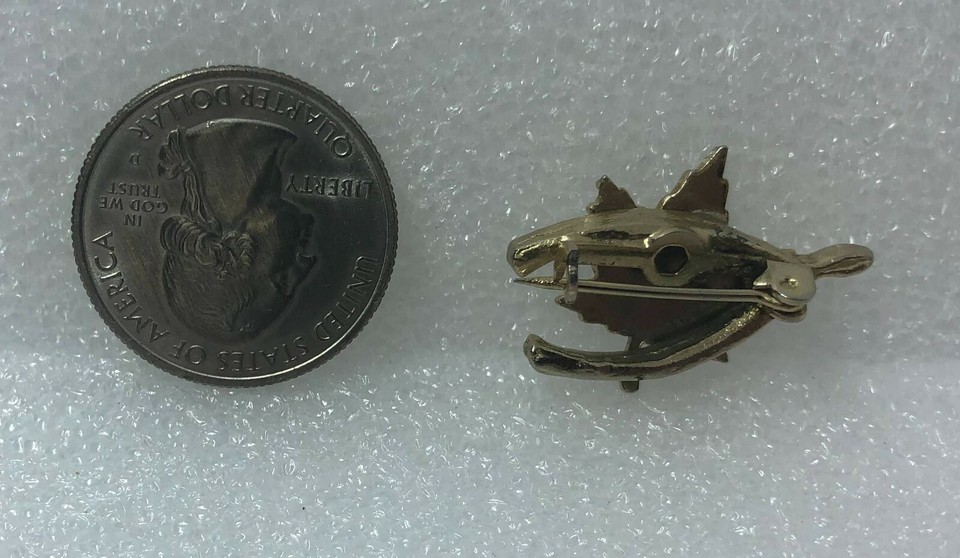 Niagara Falls Maple Leaf Wishbone Pin | eBay