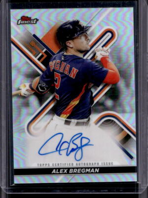 2022 Topps Finest Alex Bregman Autograph Auto #FA-AB Astros | eBay