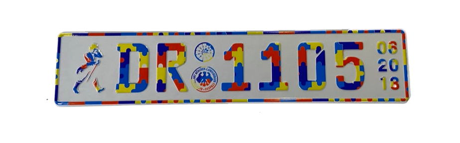 TABLILLAS EUROPEA PUERTO RICO FLAG ISLAND AUTISM LICENCE PLATE MANY ...