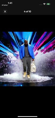 Rare NEW YEEZY x GAP YZY ROUND M Jacket Blue Puffer Size Large Kanye ...