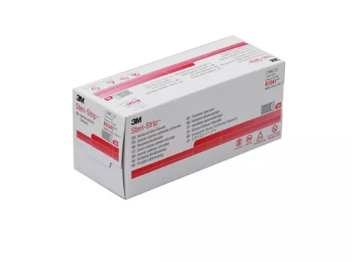 3M R1541- Steri-Strip Reinforced Skin Closure Strip 1/4 X 3" - Box of ...