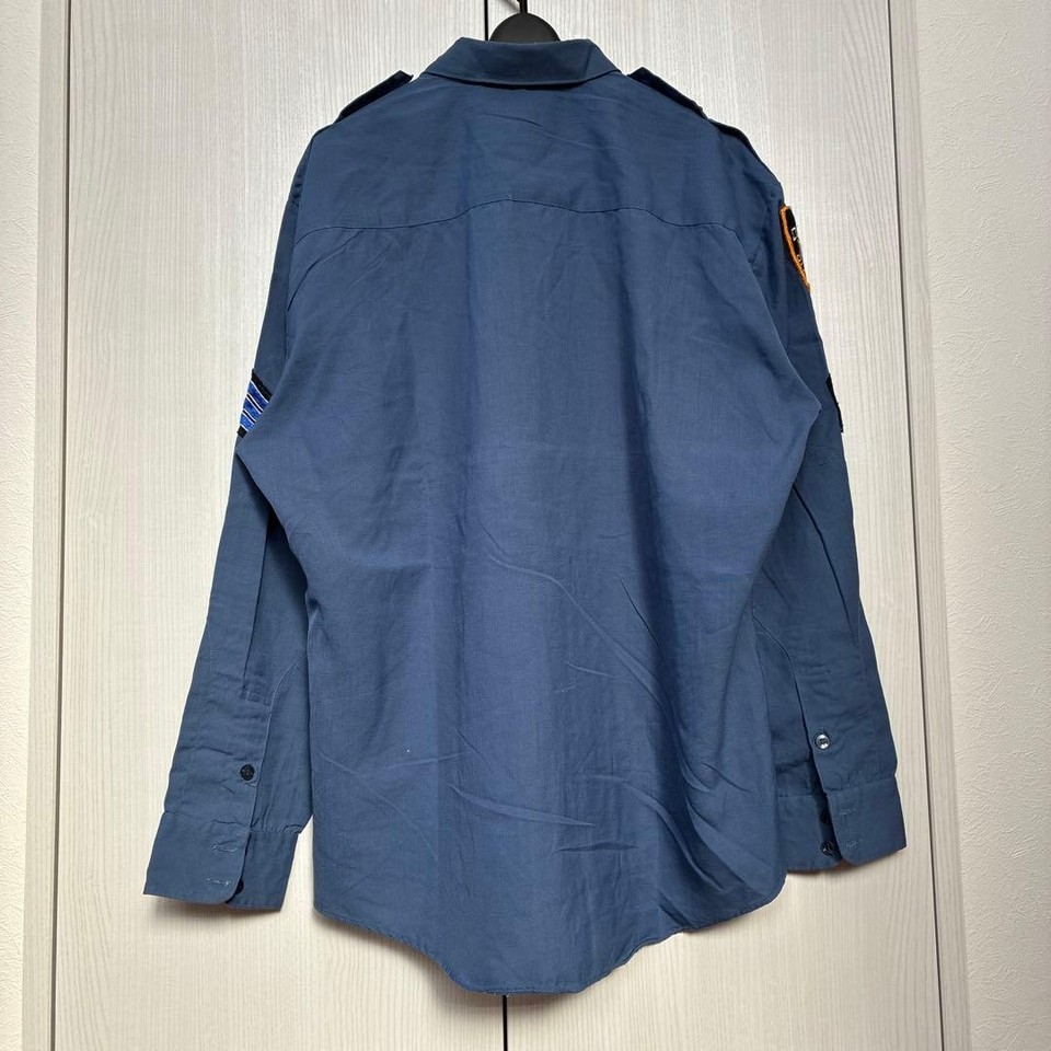 ELLECE Long Sleeve Shirt POLICE DEPARTMENT Logo Blue | eBay