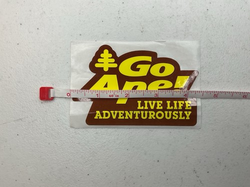 Go Ape! Live Life Adventurously Sticker | eBay