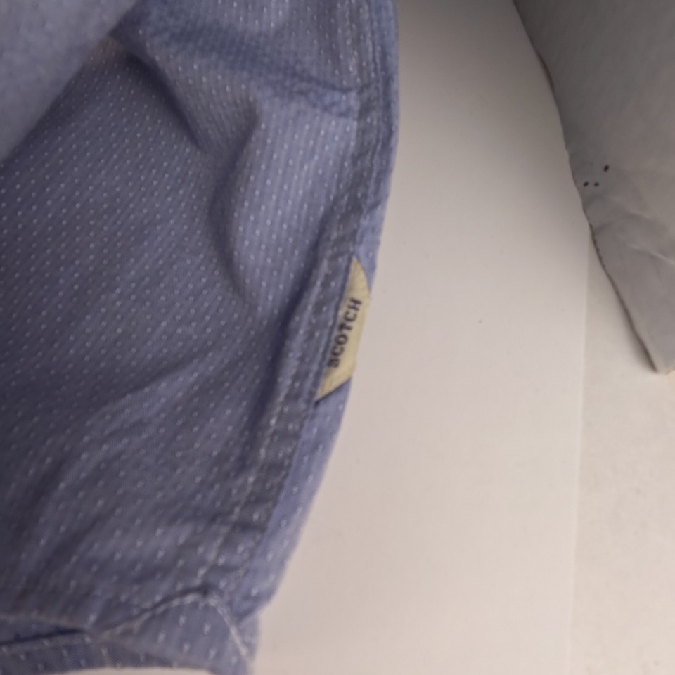 Scotch & Soda Light Blue Button Down Dress Shirt NWT Slim Fit Long ...