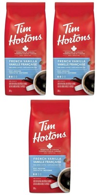 Tim Hortons French Vanilla Light Medium Roast Coffee, 300g (3 Pack) | eBay