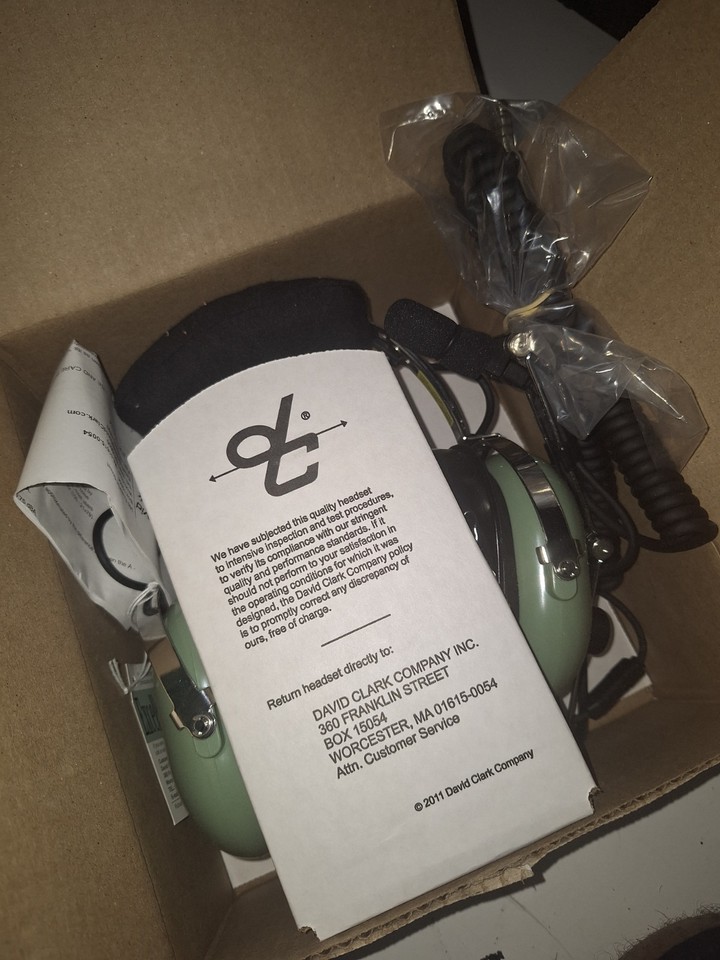 David Clark Aviation Headset | eBay
