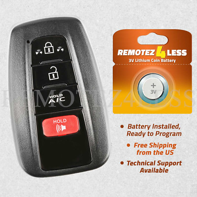 For 2017 2018 2019 2020 2021 Replacement Toyota Prius Prime Remote Car ...