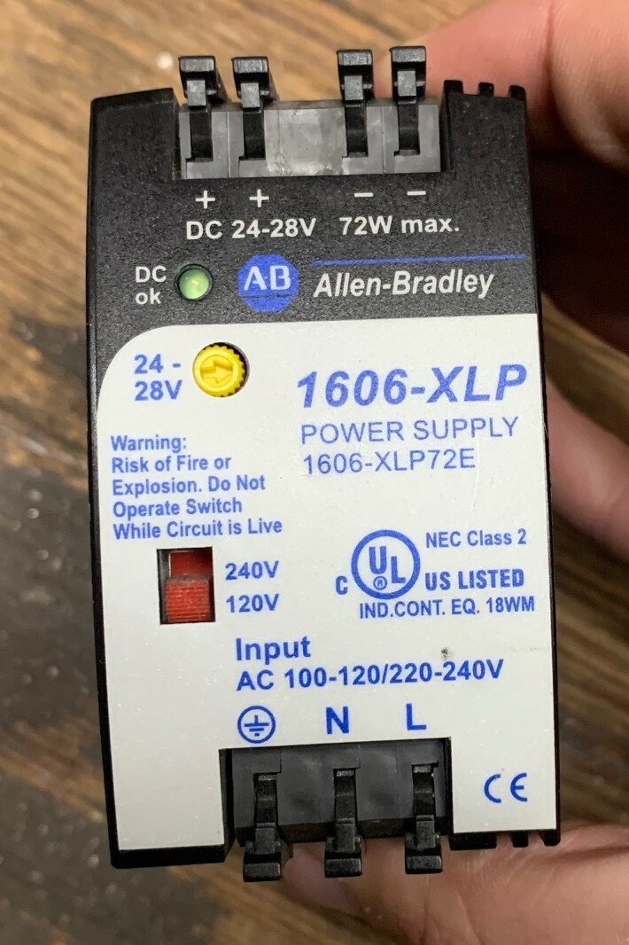 ALLEN BRADLEY 1606-XLP72E SERIES A POWER SUPPLY 24-28V POWERS UP | eBay