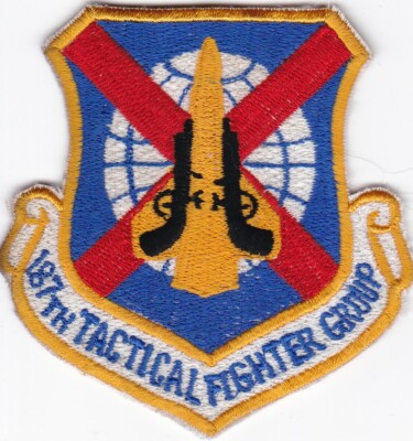 USAF 187th Tactical Fighter Group Patch AA | eBay