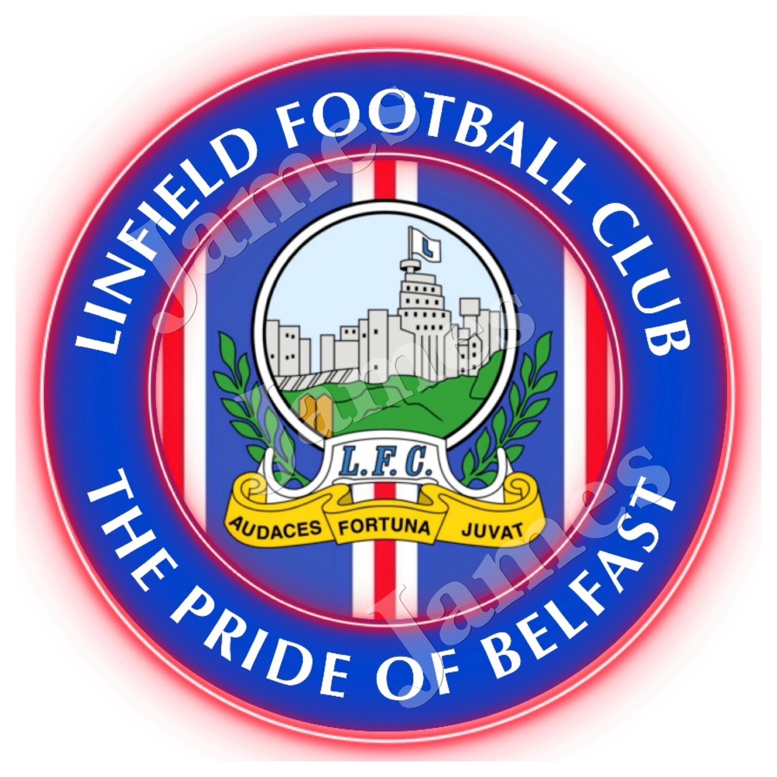 LINFIELD Ulster Northern Ireland RANGERS Self Adhesive Stickers | eBay