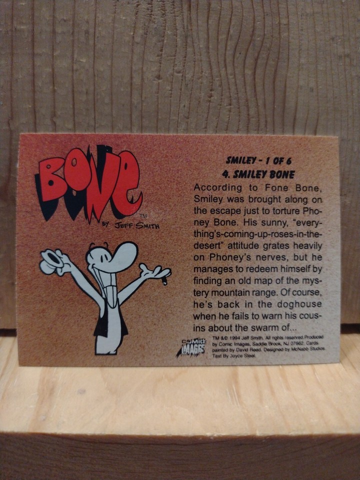 1994 COMICS IMAGES JEFF SMITH: BONE #4. SMILEY BONE 1 OF 6. P2 | eBay