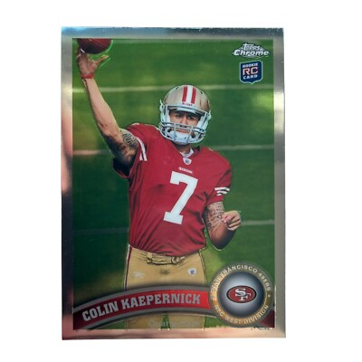 2011 Colin Kaepernick Topps Chrome Rookie RC Card #25 San Francisco ...