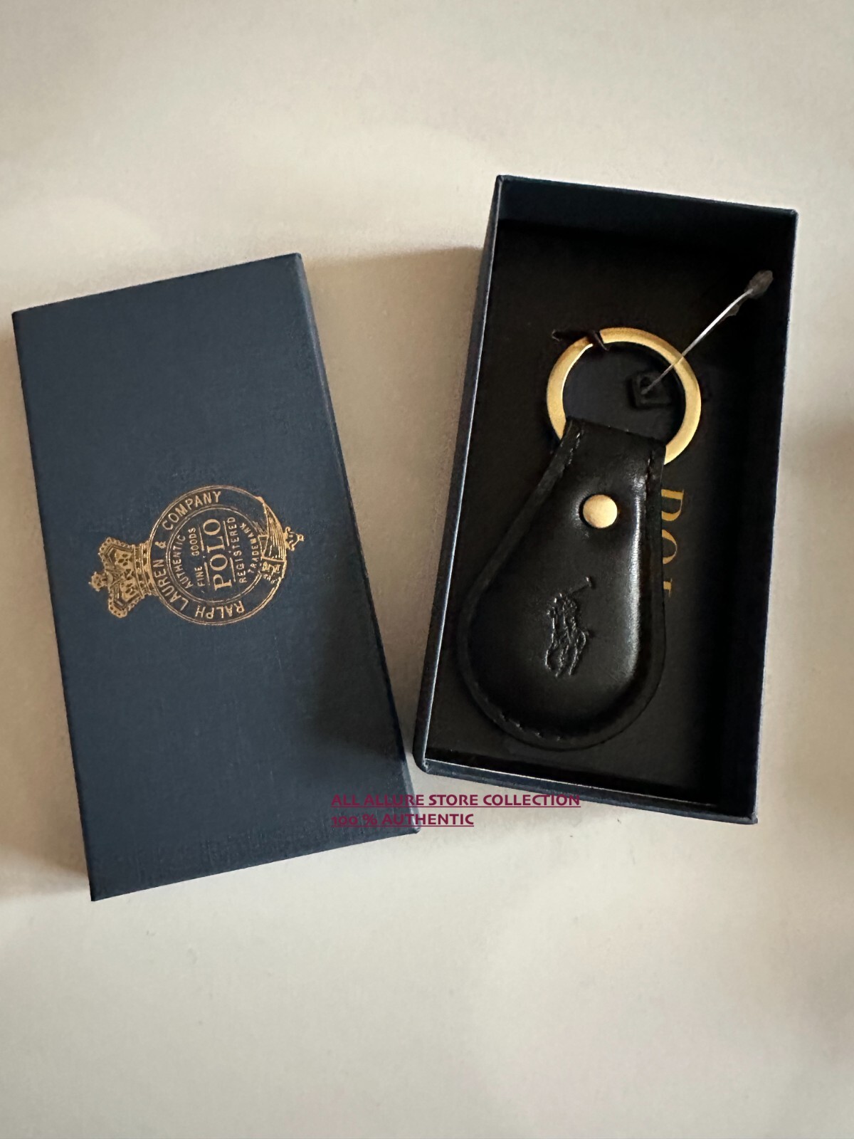 NWT Polo Ralph Lauren Pony Leather Pony Key Chain, Key Ring, Key Fob in ...