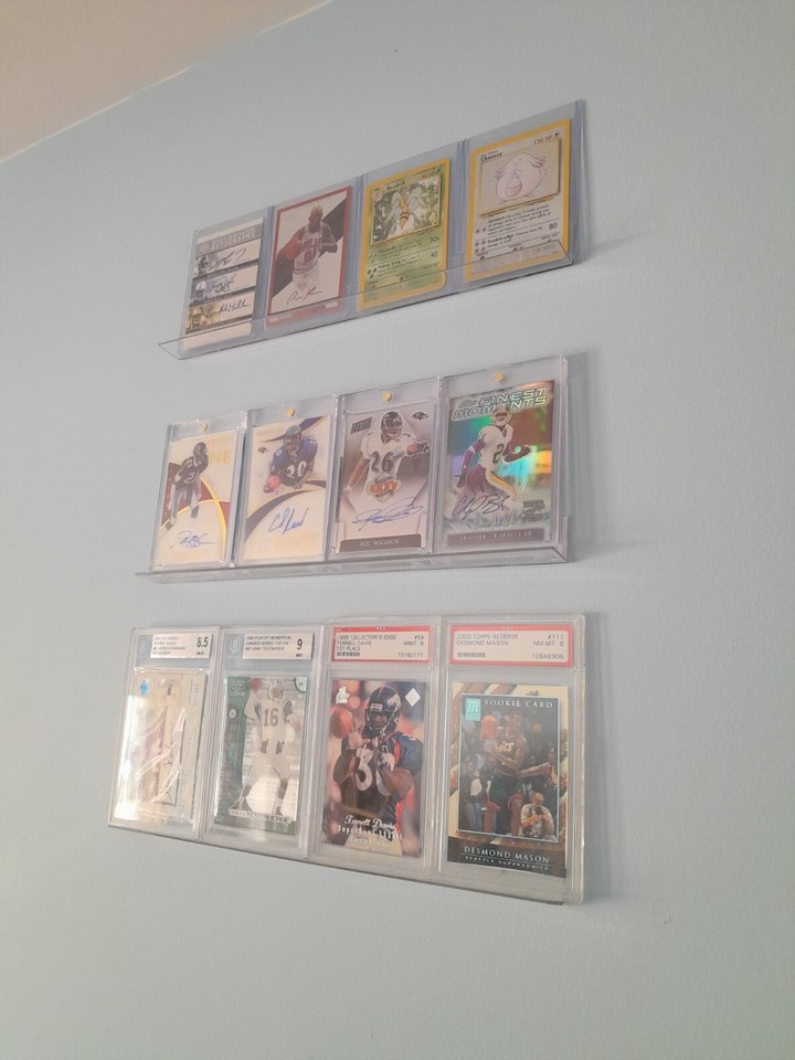 Graded Slabs & ONE TOUCH Trading Card Display Floating Shelf - Displays ...
