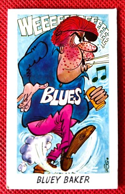 1973 SUNICRUST WEG'S FANTASTIC FOOTY CARTOONS # 24 BLUEY BAKER | eBay