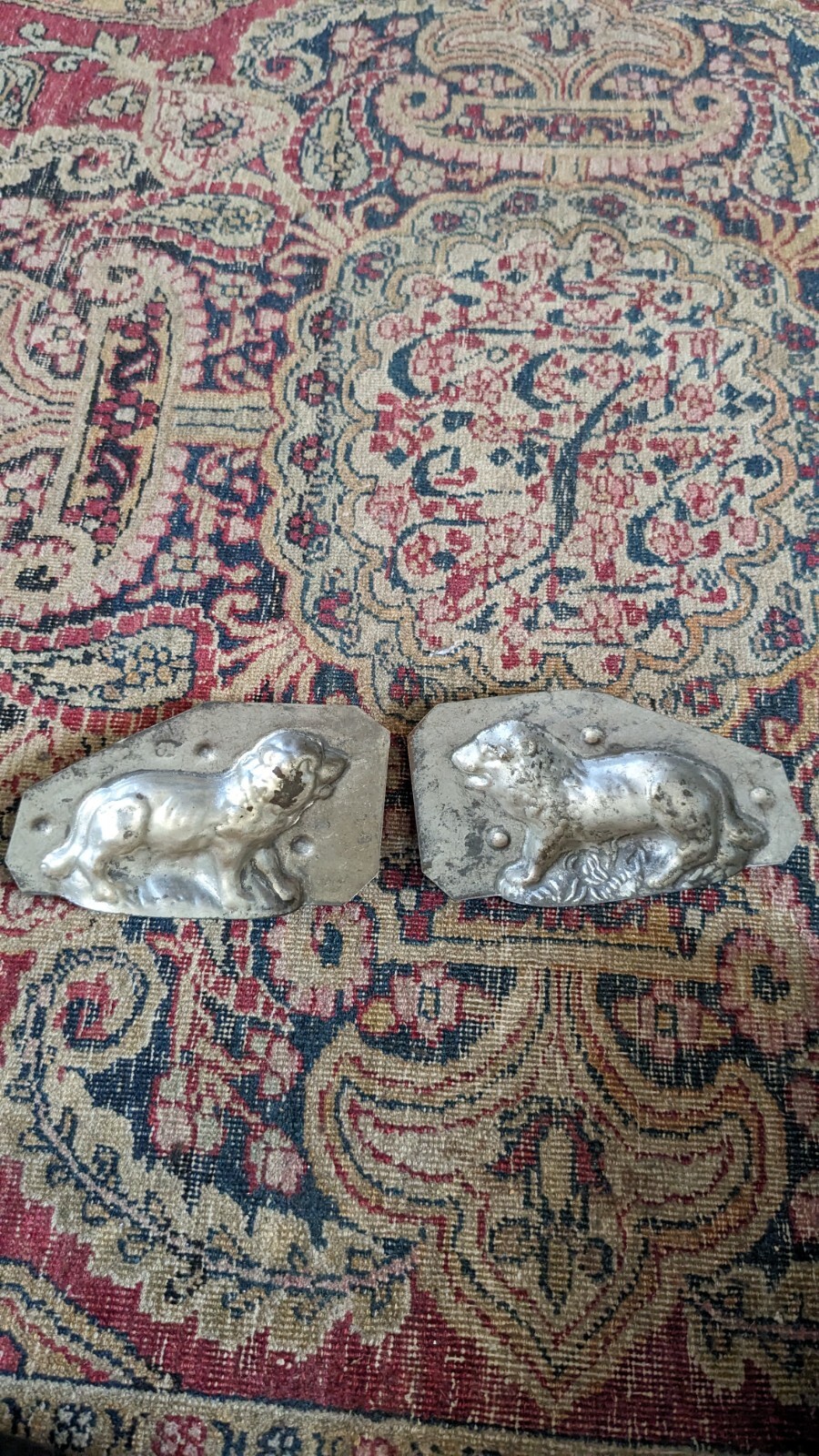Antique Primitive Old Metal Tin Lion Chocolate Mold JaBurg Brothers NYC ...