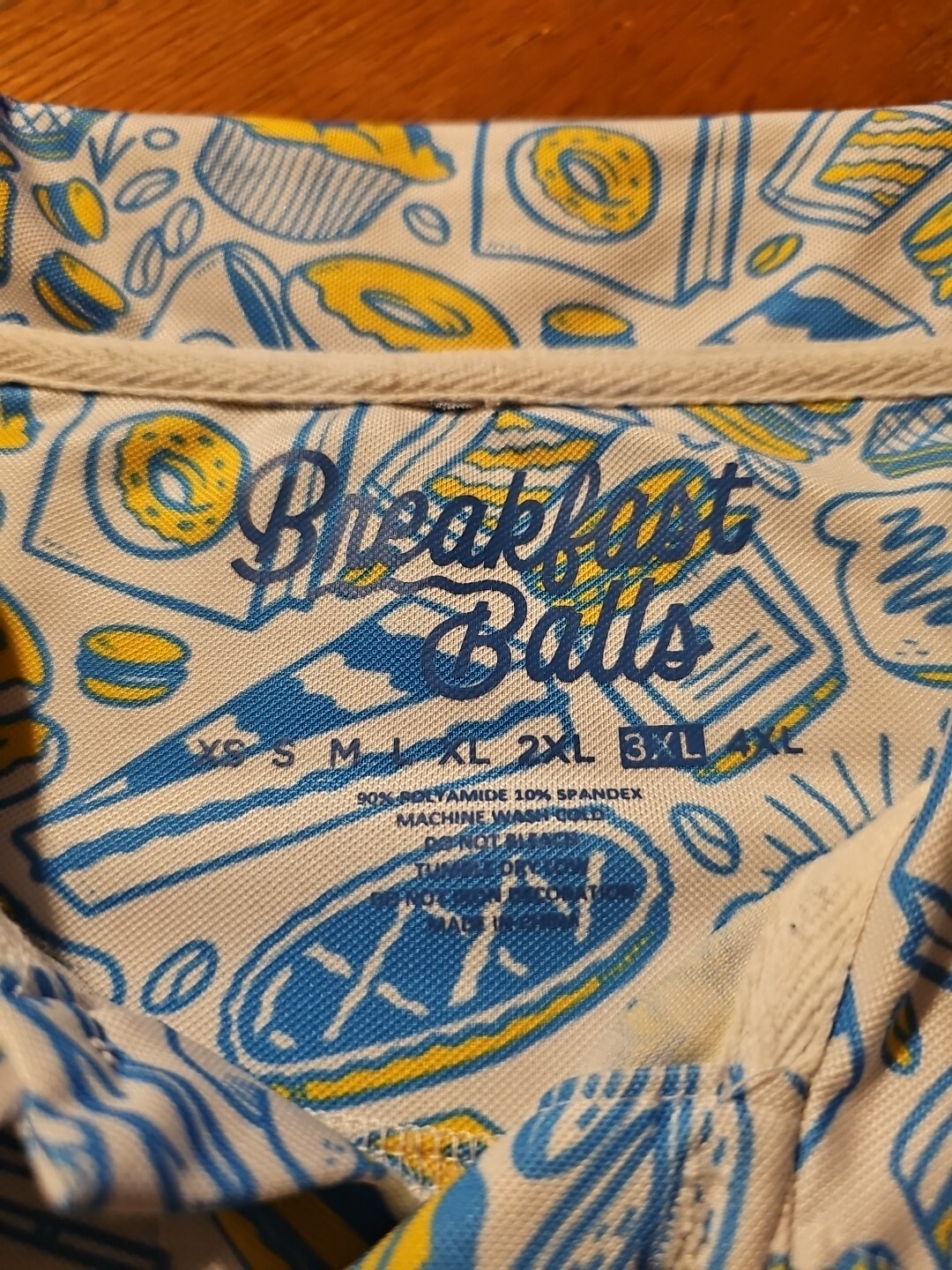 RSVLTS 3XL Breakfast Balls Polo A Petit Dejeuner - Gem