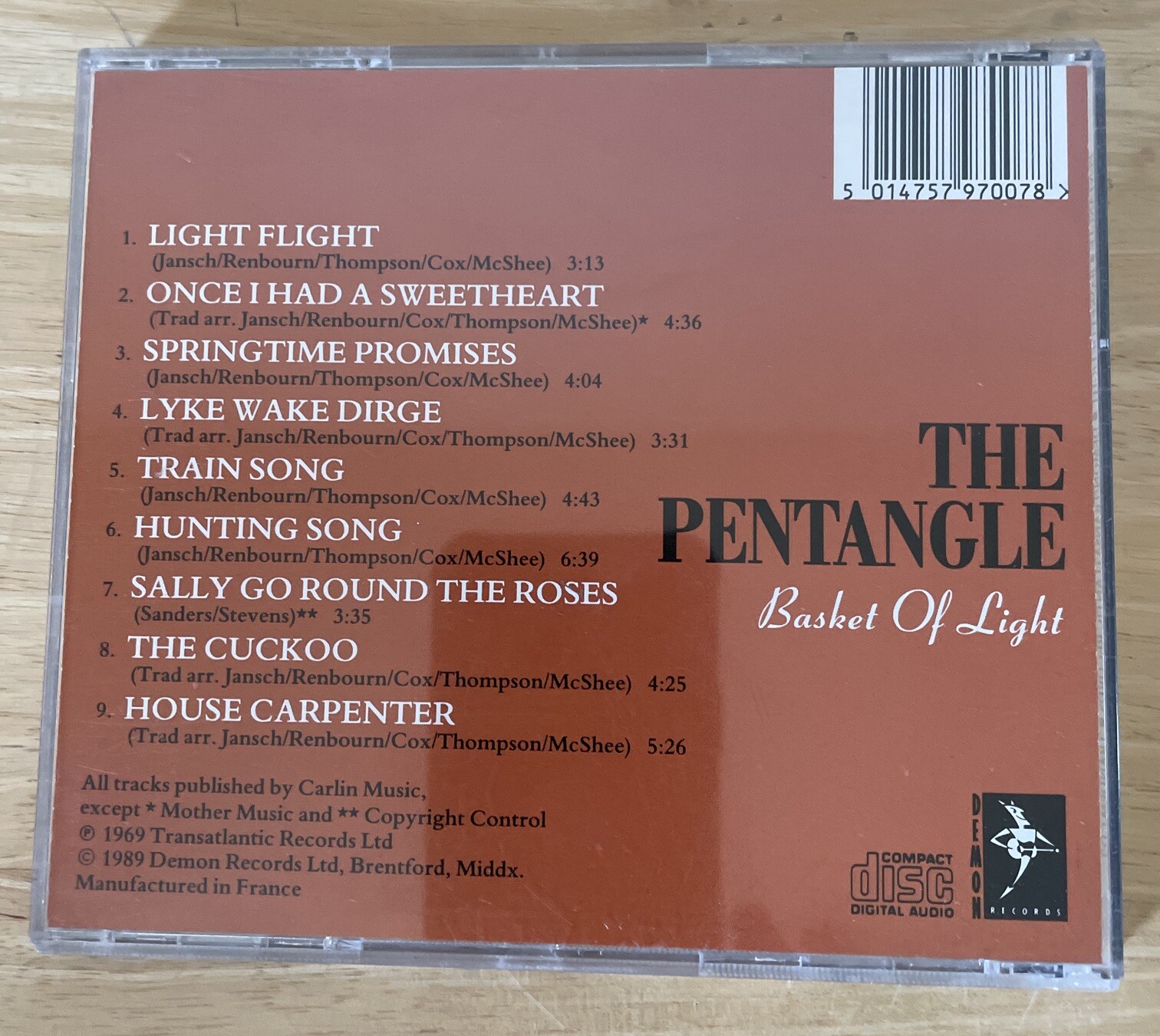 Pentangle Basket of Light CD Value Guaranteed From Ebay’s Biggest ...