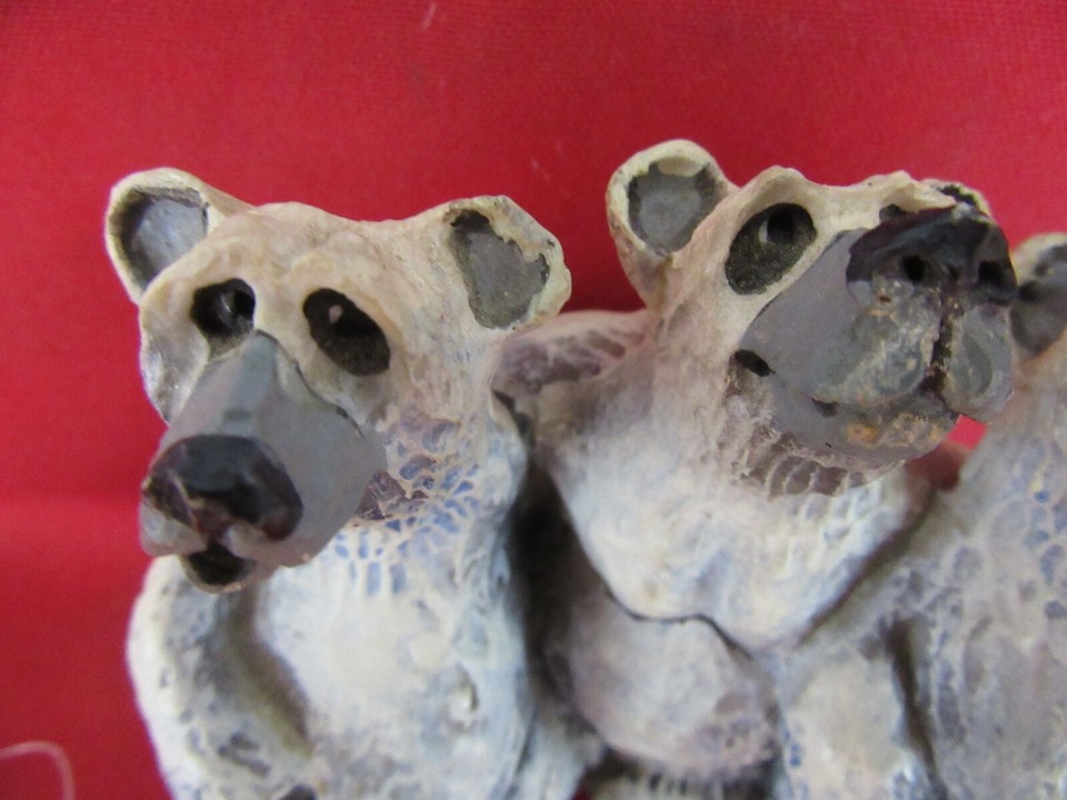 Three Hugging Bears Figurine Rick J. Rowley 2003 Lost Woodsman Polar | eBay