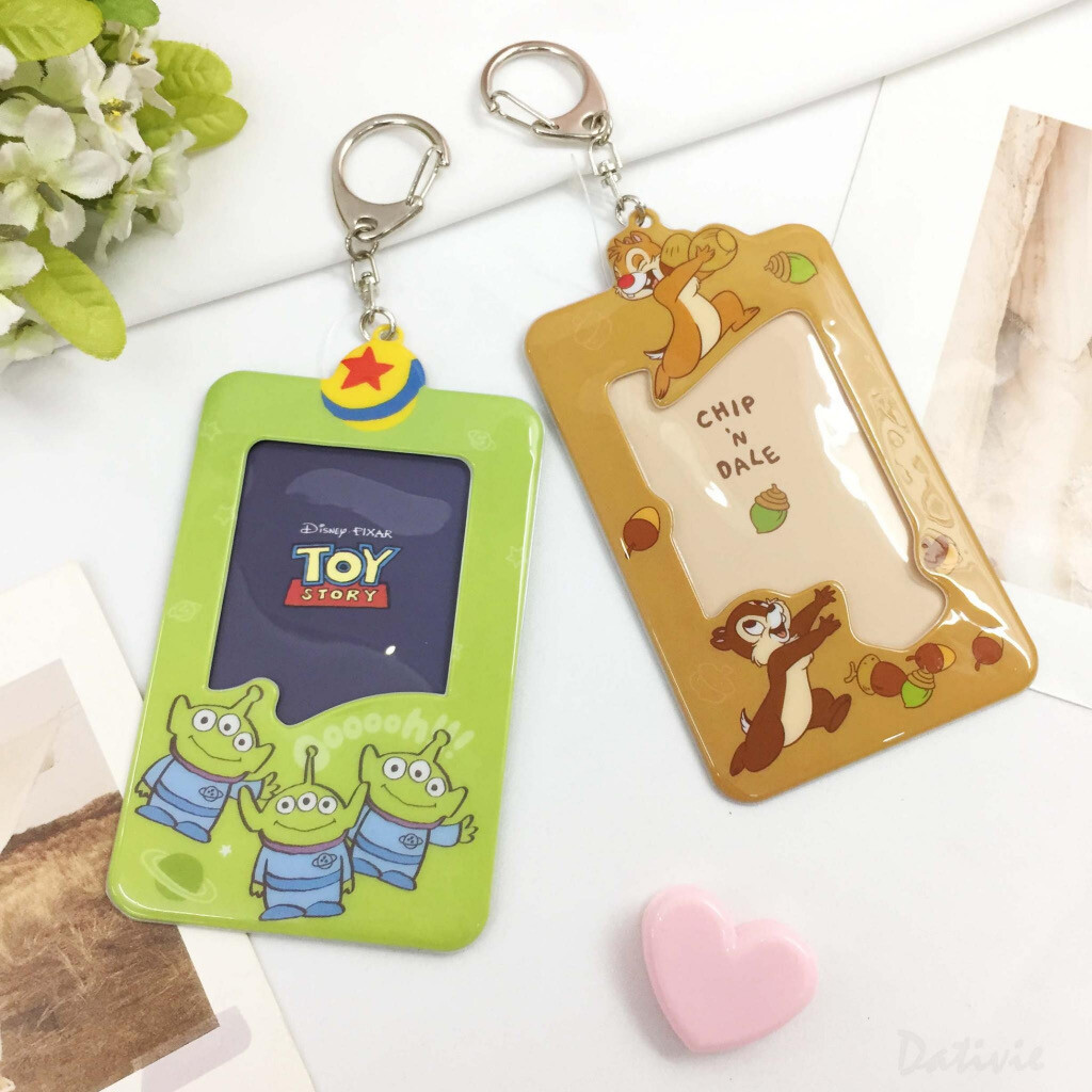 Disney ID Cards Case Pooh Chip Dale Stitch Key Toy Story Bus Pass ...