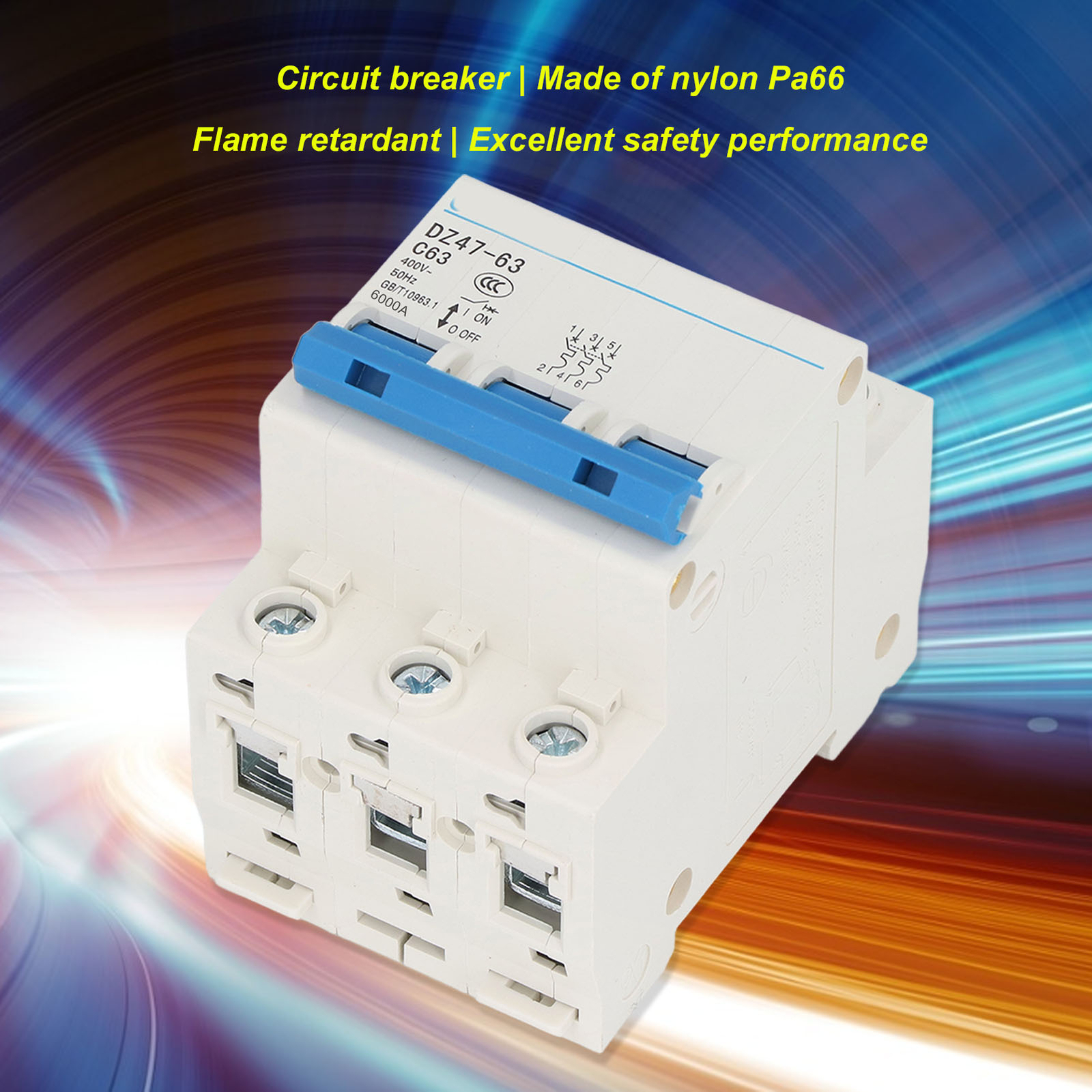 3P Switch Pa66 Switch DIN Rail Mount Protection For Office Building | eBay