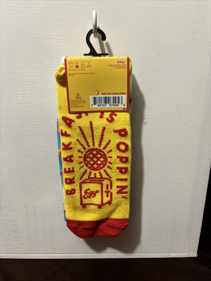 EGGO WAFFLE 2 PACK NOVELTY ANKLE SOCKS BRAND NEW - Fits Men’s Show Size ...