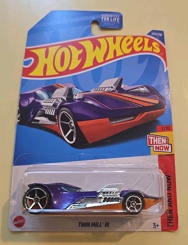 🔥2022 Hot Wheels #191 Then and Now 2/10 TWIN MILL Purple/Orange🔥📈📈📈 ...