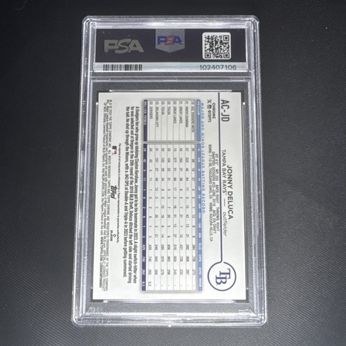 2024 Topps Chrome UPD Jonny Deluca Autograph-red Refractor 1st On Print ...