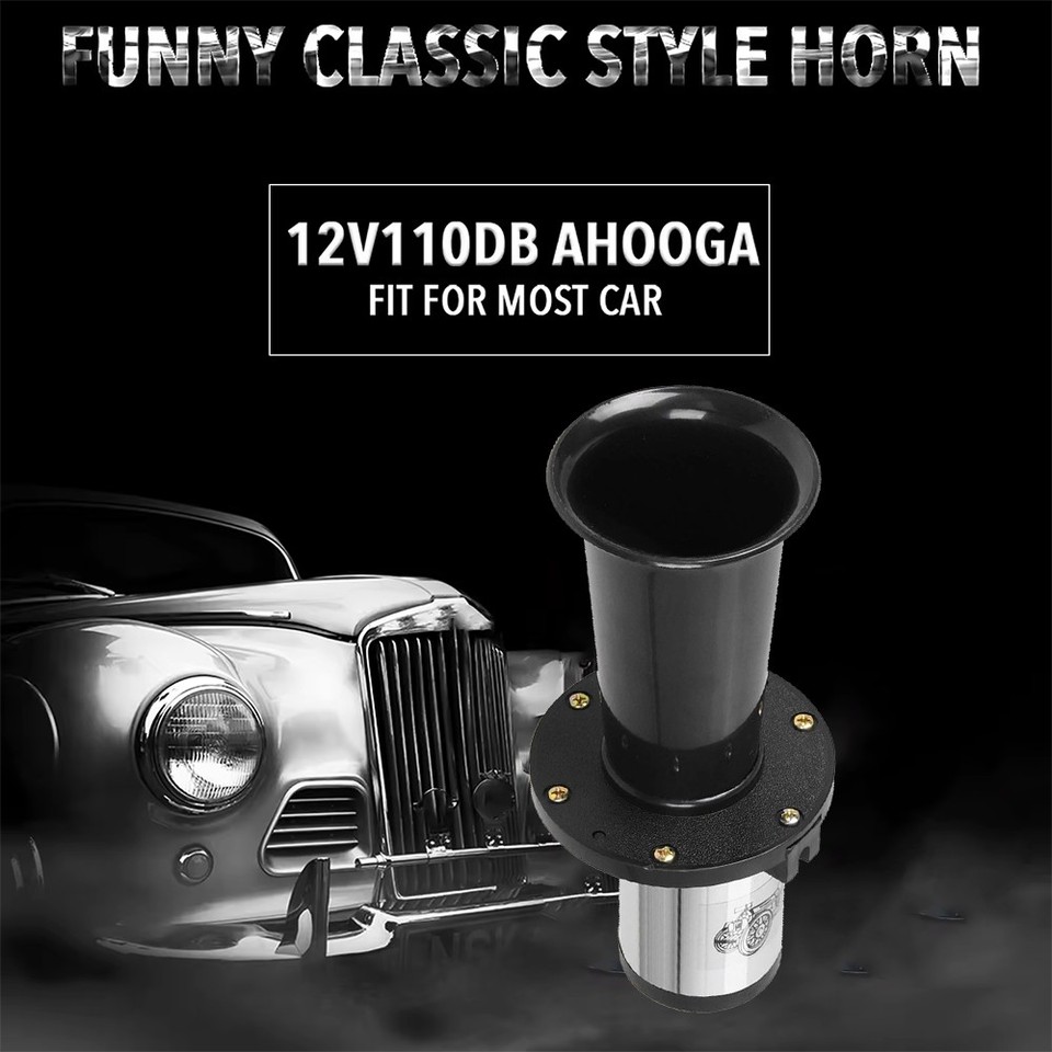 Air Horn Ahoooogah Vintage 12V Classic Sound Dog Klaxon Boat Claxon Car ...
