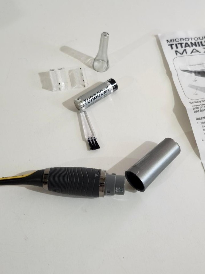Microtouch - Titanium Max - Hair Trimmer - Nose, Ears, Neck & Body | eBay