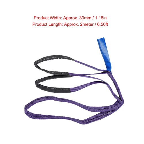 (2m)Lifting Slings Straps Heavy Duty 1T Load Capacity Polyester High ...