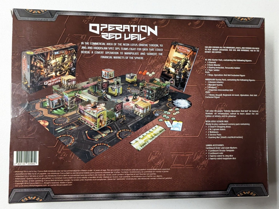 Corvus Belli: Infinity - OPERATION RED VEIL 2-Player Intro Pack - New ...