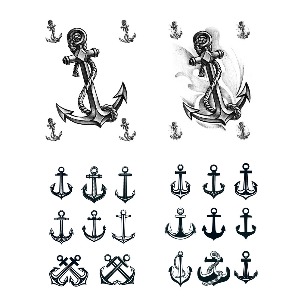 Original Anchor Tattoos Anchor Engraved Vintage In Old Hand Drawn Or