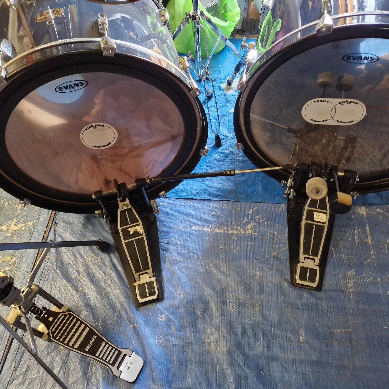 9pc Pearl Export Double Bass Drum Kit | eBay UK