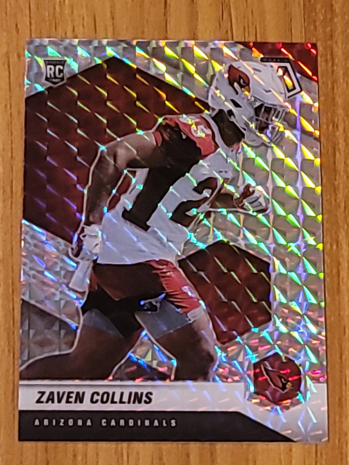 Zaven Collins 2021 Mosaic Football Silver Prizm SP AZ Cardinals RC ...