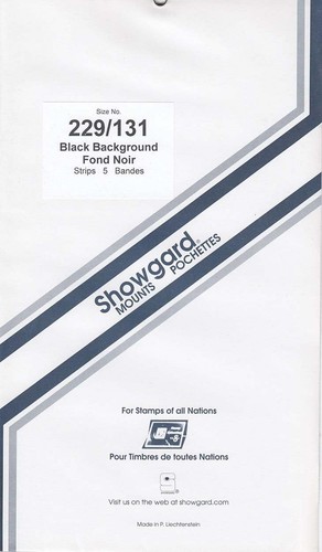 Pre-cut Black Stamp Mounts Size 229/131 | eBay