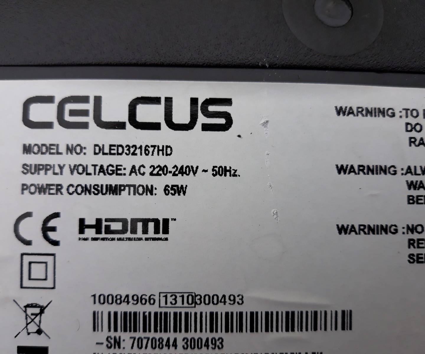 CELCUS DLED32167HD DLED32165HDDVD JTC0132004B 32" TV PEDESTAL STAND ...