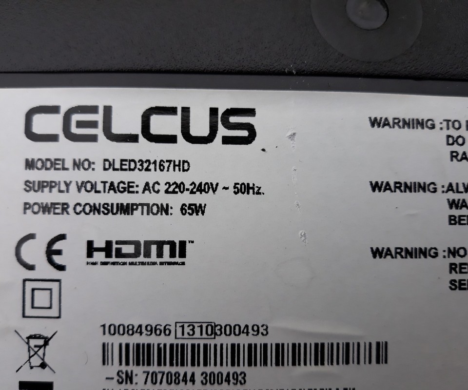 CELCUS DLED32167HD DLED32165HDDVD JTC0132004B 32" TV PEDESTAL STAND ...