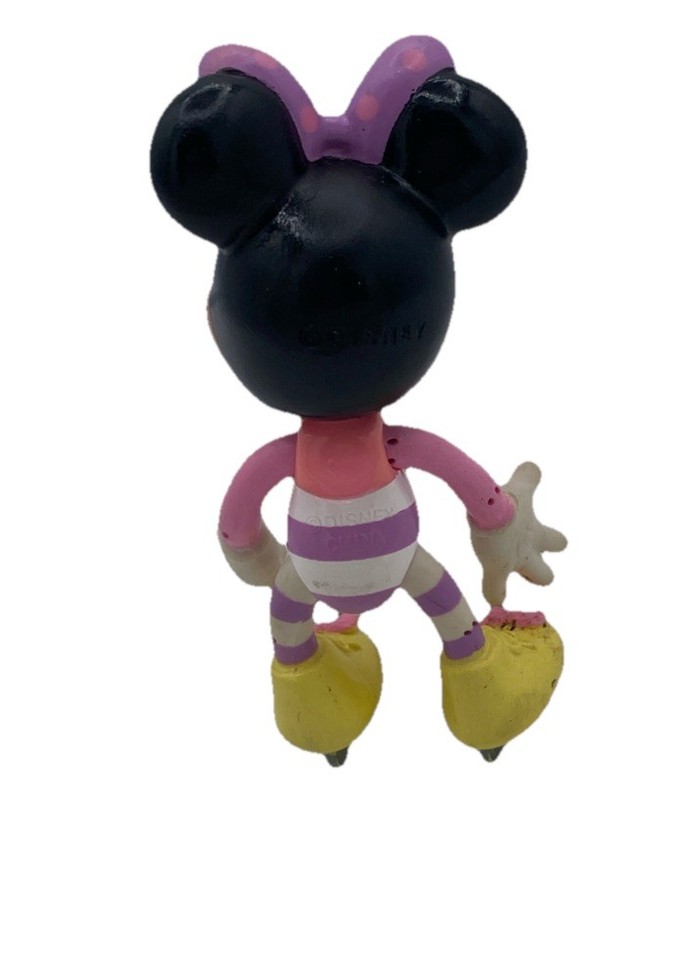 Vintage Disney Minnie Mouse Ice Skating 4 Inch Bendy | eBay UK